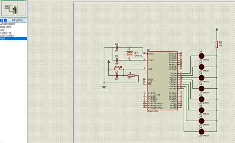 51单片机：led流水灯（仿真代码）数码管led灯仿真图 Csdn博客