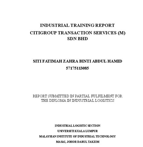 Report Internship Uitm Full Guidelines For Internship Company Reports Uitm Flip Ebook Pages 1