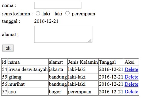 cara menghapus data mysqli menggunakan oop kursus web programming