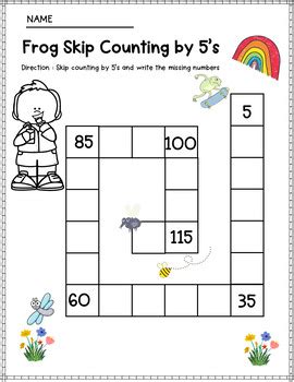 Skip Counting By 5s Skip Counting By 5 S By The Rabbit Studio TPT
