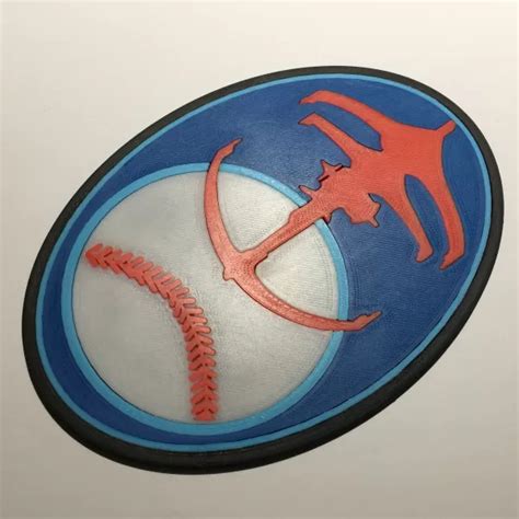 Deep Space Nine Niners Baseball Team Logo Coaster 3d Printing Model