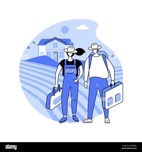 Rural Migration Abstract Concept Vector Illustration Stock Vector Image And Art Alamy