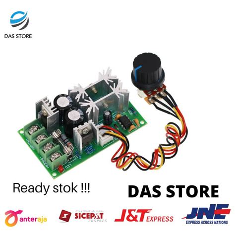 Jual Dimmer DC PWM 20A Regulator Motor DC 10V 60V Bisa Untuk Kontrol LED Shopee Indonesia
