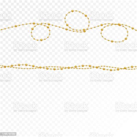 다른 모델과 골드 구슬의 형태 구슬의 현실적인 이미지 벡터 일러스트레이션 0명에 대한 스톡 벡터 아트 및 기타 이미지 0명 갈란드 장식품 개체 그룹 Istock
