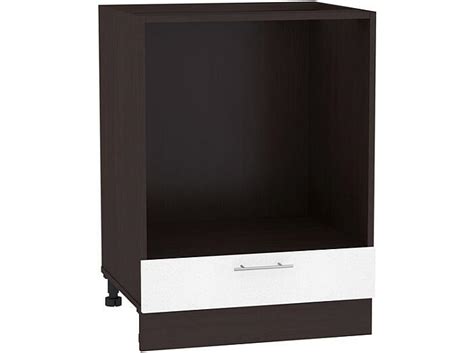 Шкаф нижний под духовку Валерия М НД 600 Белый металлик Венге купить