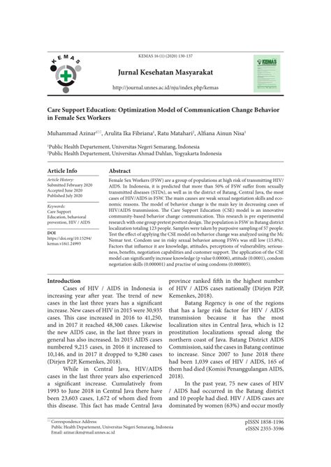 Pdf Care Support Education Optimization Model Of Communication