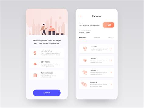 Reward Coins Ui And Illustration App Design Inspiration Rewards App