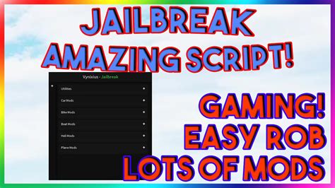 Roblox NEW Jailbreak Script Exploit GUI Pastebin YouTube