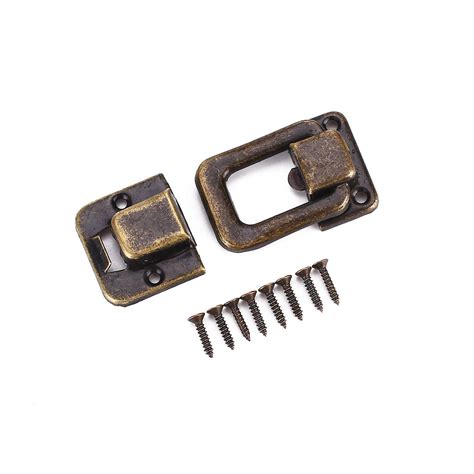 Antique Brass Decorative Metal Hasp Rivet Lock Cat Grandado