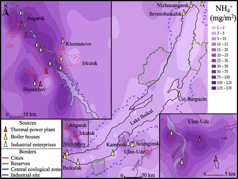 Schematic Map Of The Spatial Accumulation Of Ammonium Ions In The Snow