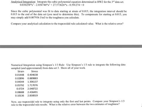 Solved Analytical Integration Integrate The Cubic