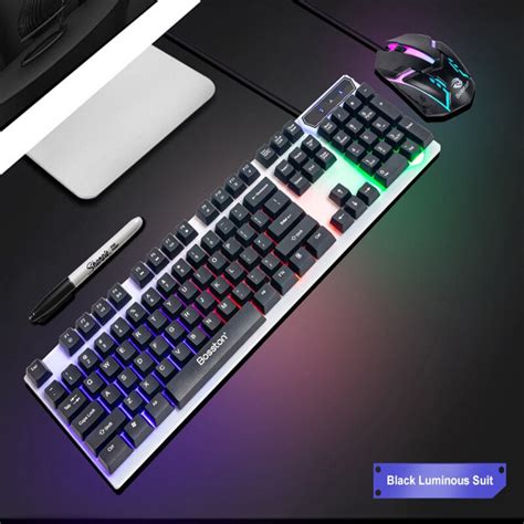 Luminous Keyboard And Mouse Set Gaming Mechanical Vicedeal