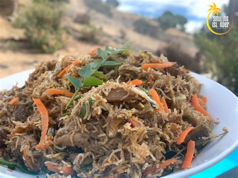 Chicken String Hopper Kottu Smiling Islander