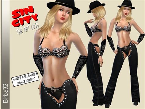 Sims 4 Cc Custom Content Clothing Birba32 S Sin City Nancy