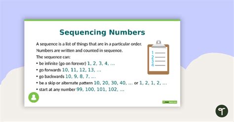 Sequencing Numbers PowerPoint Teach Starter