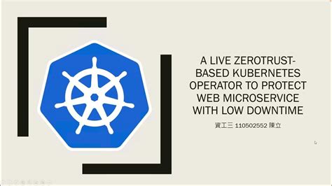 112學年度專題競賽 A Live Zerotrust Based Kubernetes Operator To Protect Web