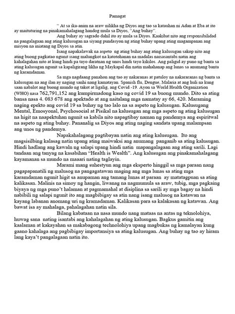 Science Feature Writing Tagalog Pdf