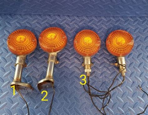 1pc Vintage Oem Stanley Motorcycle Blinker Indicator Light 045 6779