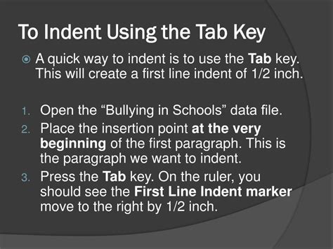 Ppt Using Indents And Tabs Powerpoint Presentation Free Download Id 2535484
