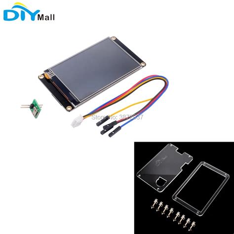 Nextion 강화된 35 인치 저항성 터치 스크린 Hmi Uart 디스플레이 모듈 Arduino용 투명 아크릴 케이스