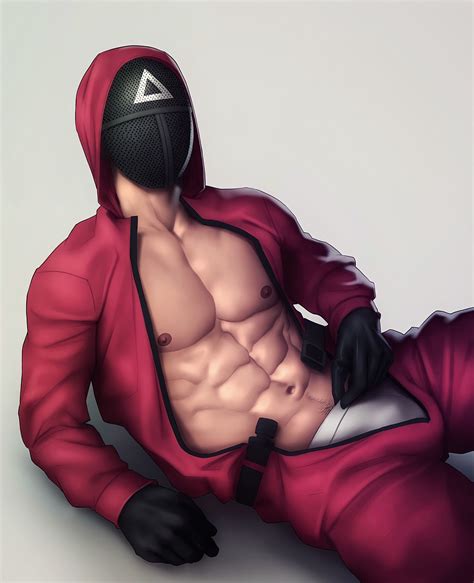 Rule 34 Bulge Male Only Muscles Muscular Muscular Male Nerdyart Open Shirt Pink Guard Soldier