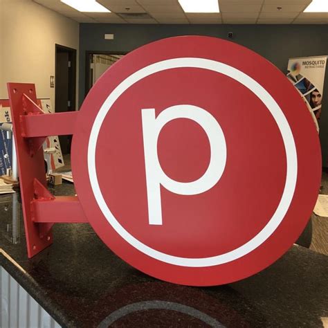 Custom Wall Mounted Store Sign Round Shop Sign Blade Sign Shop Sign