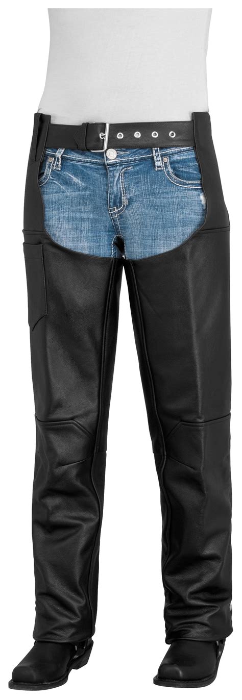 River Road Plains Womens Leather Chaps Revzilla