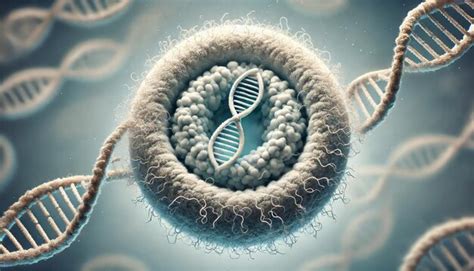 A Highly Detailed Closeup View Of A Plasmid Premium AI Generated Image