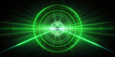 Dynamic Green Laser Beams Rotating In A Seamless Loop Abstract Animation Background For Modern