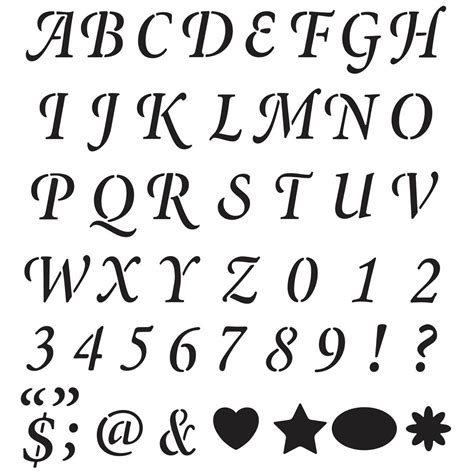 Free Printable Calligraphy Letter Stencils Elevate Your Handwriting