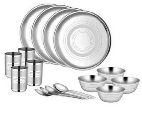 Stainless Steel Dinner Set Of 24 Pcs At Rs 850 Set Kitchenware In New Delhi Id 2852403775455