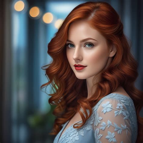 Download Ai Generated Woman Redhead Royalty Free Stock Illustration