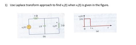 Solved Use Laplace Transform Approach To Find V T When Chegg