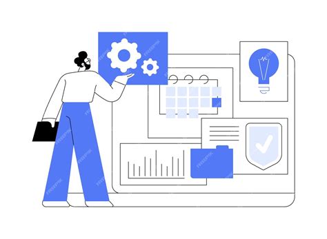 Premium Vector Business Process Automation Abstract Concept Vector