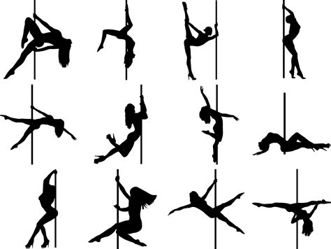 Pole Dancer Stripper Svg Eps Png Dxf Clipart For Cricut And