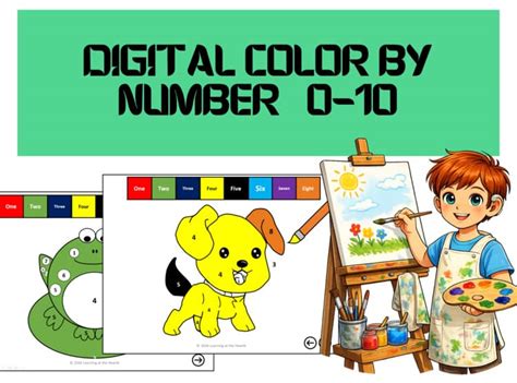 Digital Color By Number Interactive Powerpoint Activity Number