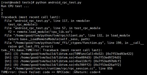 The Androidrpctestpy Failed Troubleshooting Apache Tvm Discuss