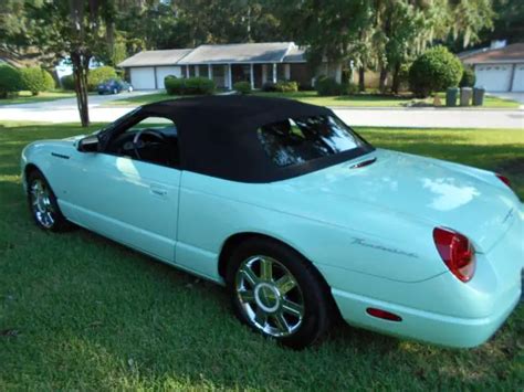 Vintage Mint Green 2004 Thunderbird Only 612 This Color White Hardtop