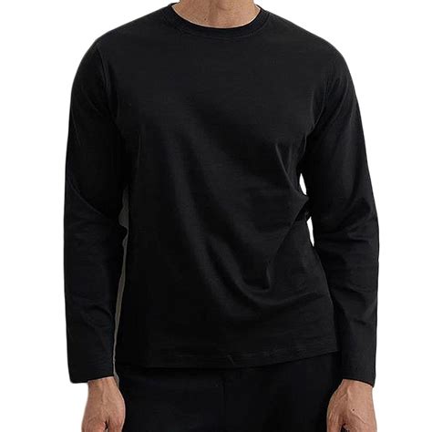 남자 데일리 겨울 무지 라운드 티셔츠 약기모 긴팔티 I5r 마니템