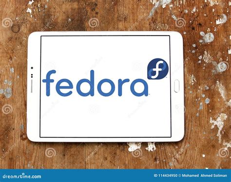 Fedora Operating System Logo Editorial Image Image Of Editorial Logotype 114434950