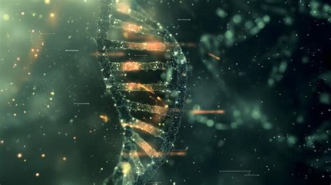 Premium Photo Illuminated DNA Strand In Digital Space