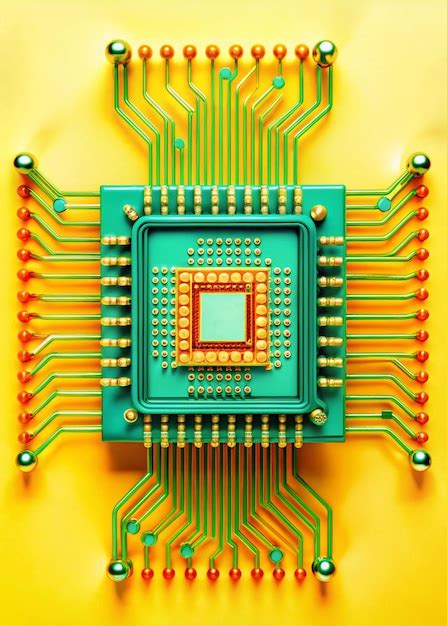 Abstract Microchips And Circuits Technology Innovation Artificial