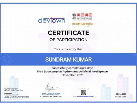 Sundram Kumar On Linkedin 🚀 Excited To Announce That Ive Successfully Completed A Certificate In