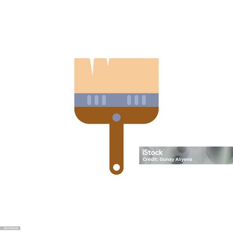 컬러 복구 브러쉬 그림입니다 건설 도구 모바일 개념 및 웹 응용 프로그램에 대 한의 요소입니다 웹 및 모바일에 대 한 자세한 복구 브러시 그림을 사용할 수 있습니다 프리미엄