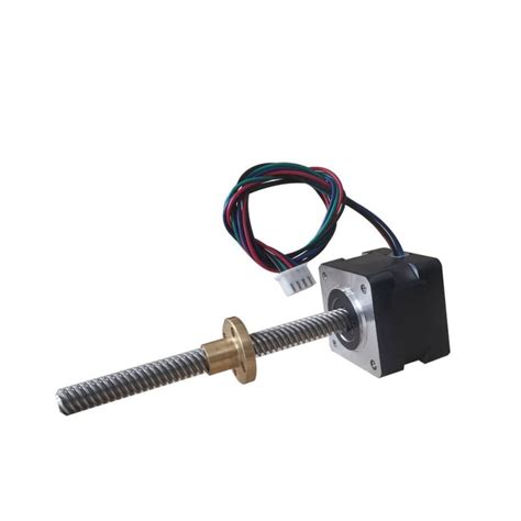 Nema 14 Linear Actuator External Stepper Motor 28mm Stack 1 2a Lead 8mm Length 100mm