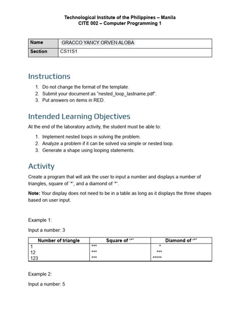 Nestedloopaloba Pdf Computer Engineering Computer Science