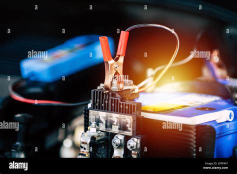 Checking A Car Battery Level With Car Battery Checker Car Repairing