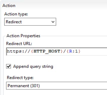 IIS 8 Redirect To HTTPS