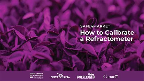 How To Calibrate A Refractometer Youtube