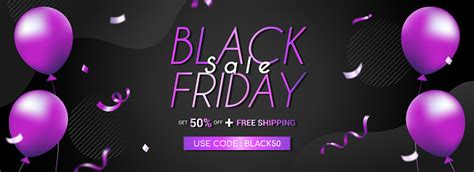 블랙 프라이데이 세일 배너 벡터 일러스트레이션 색종이가 있는 풍선 블랙과 퍼플 테마 0명에 대한 스톡 벡터 아트 및 기타 이미지 0명 Advertising Week
